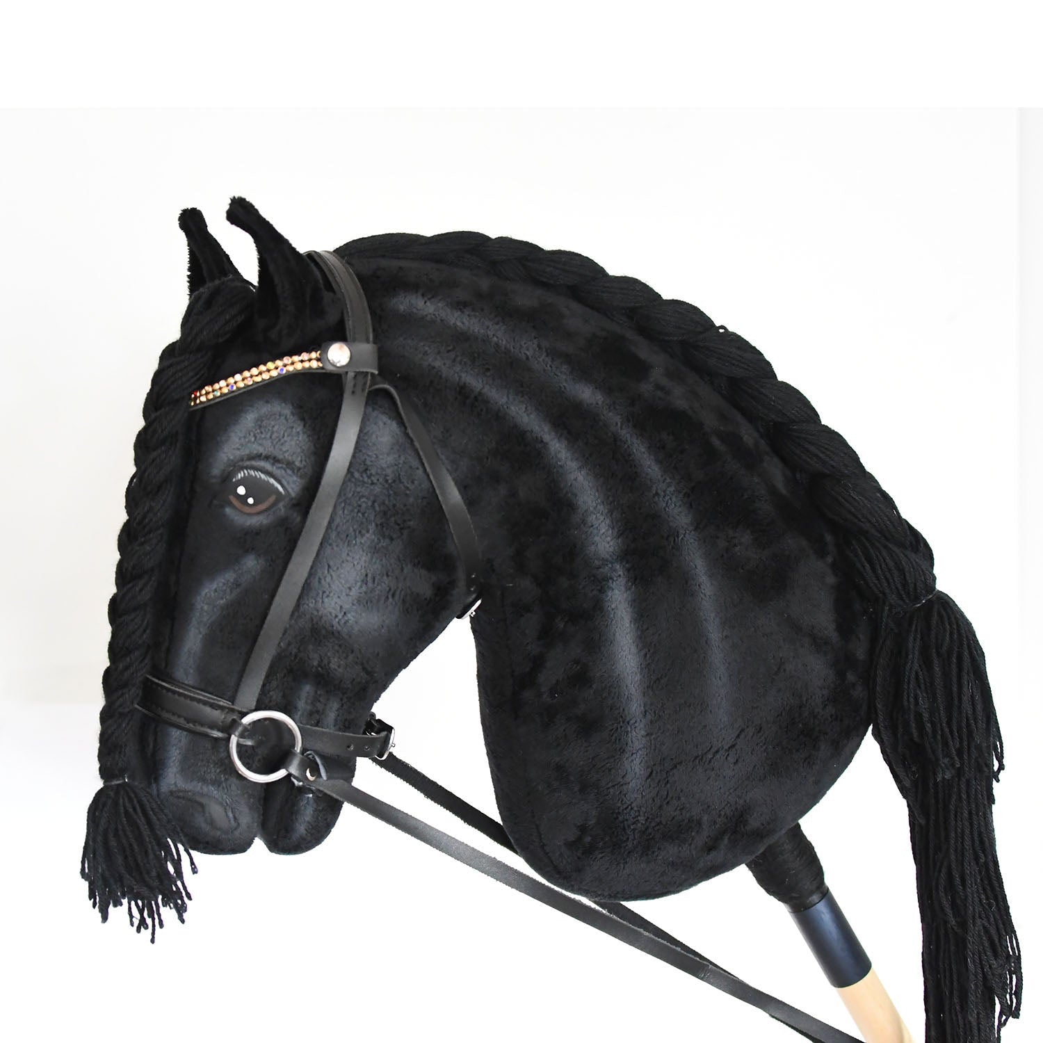 Hobby Horse Black Beauty XL frison avec filet à strass - Taille A3 ...